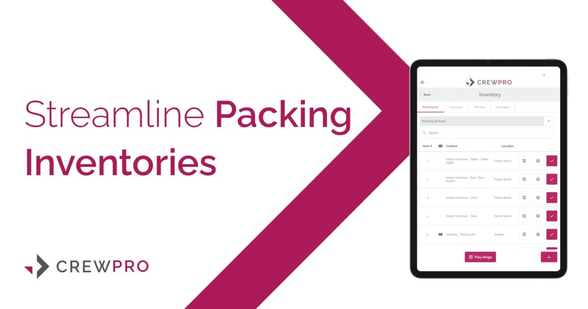 CrewPro - Packing Inventory App for Moving Companies | Move4U
