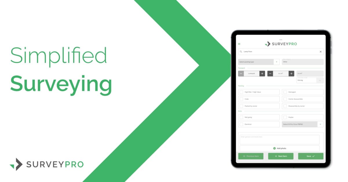 SurveyPro - Moving Estimate App for Moving Companies | Move4U