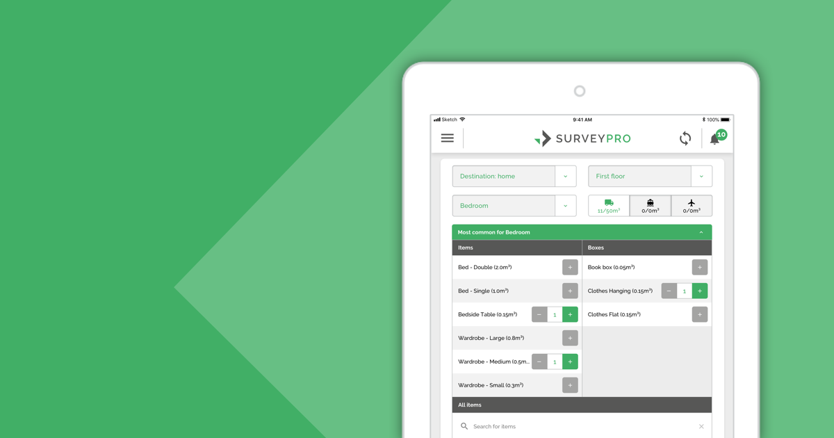 Pre-Move Survey App for Moving Companies | SurveyPro | Move4U